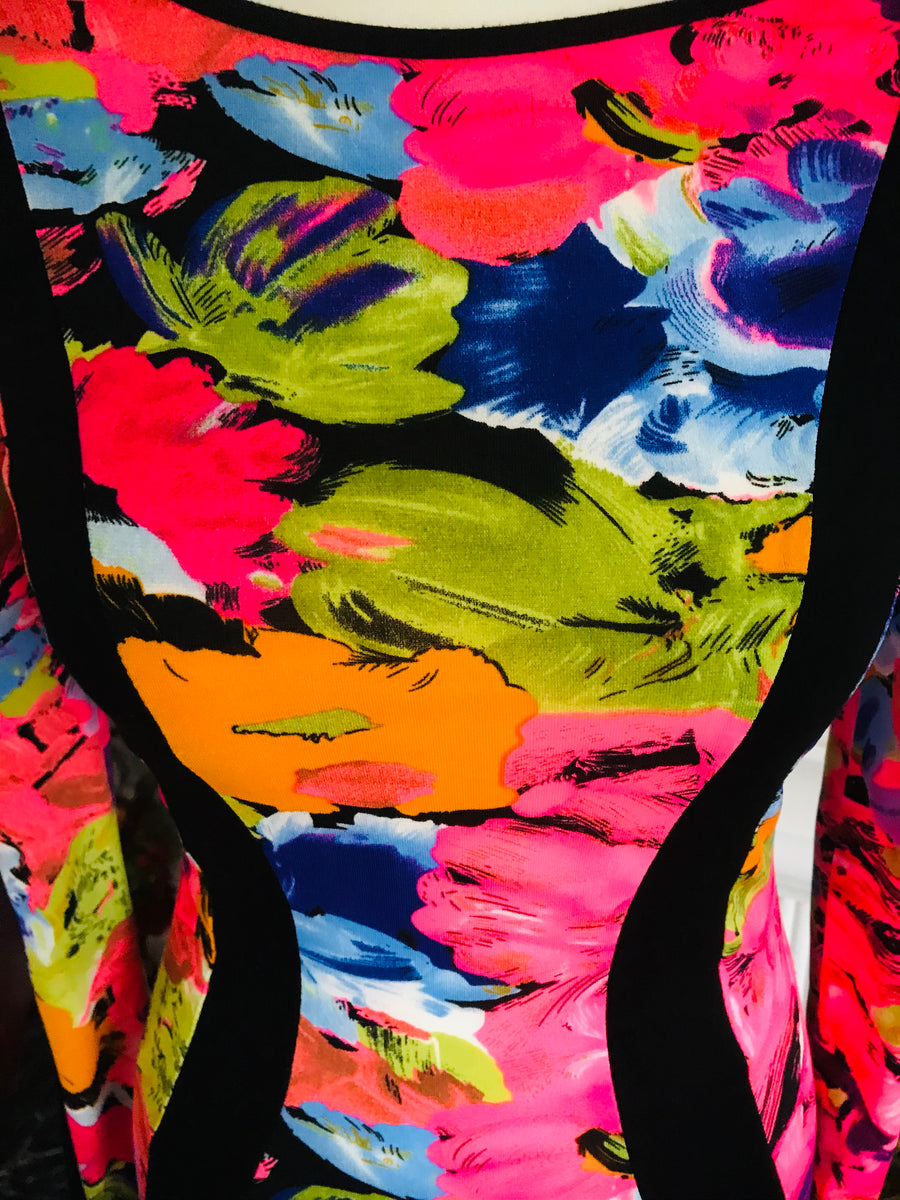 Bold Funky Body Con Dress – Quirky Bird Vintage & Retro Fashion